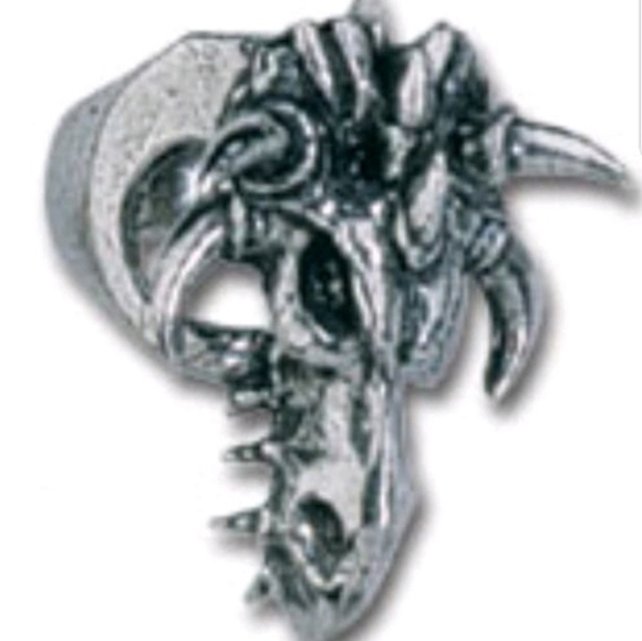 Alchemy Gothic | Jewelry | Rare Alchemy Gothic Dragonskull Ring | Poshmark